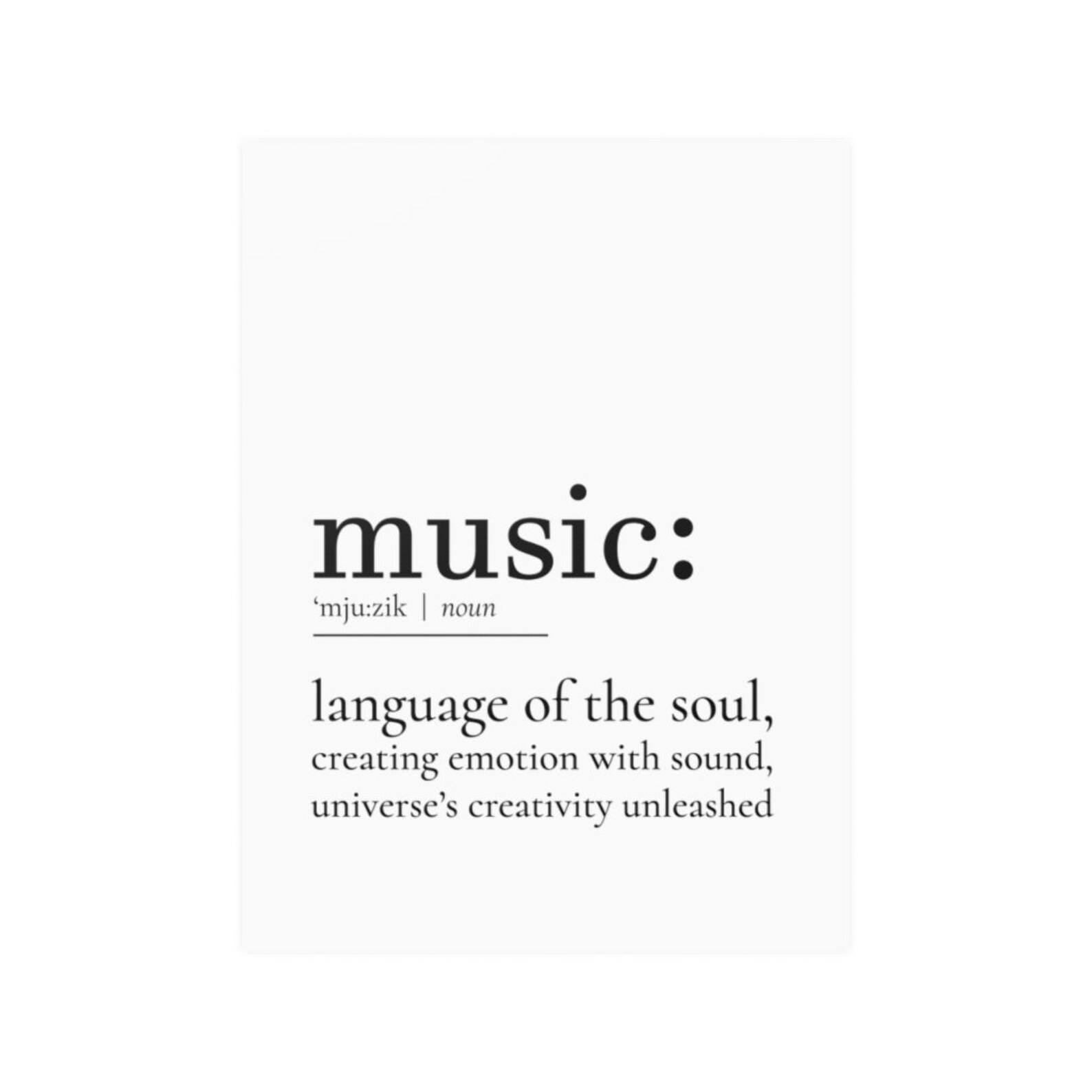 Music Poster - Music Wall Art - Gift for Musicians and Music Lovers - Etsy
