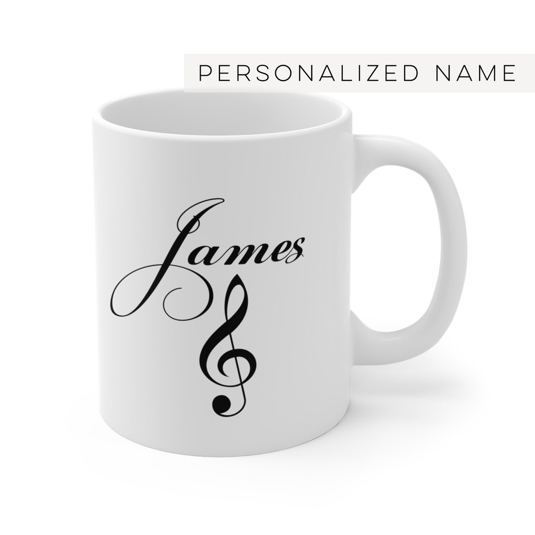 Personalized Music Gift Mug Custom Personalised - for Him Her Men Women ...
