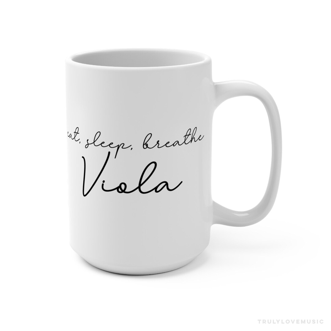 Viola Mug - Funny Viola Gift for Him Her Men Women Teacher Violist 15oz ...
