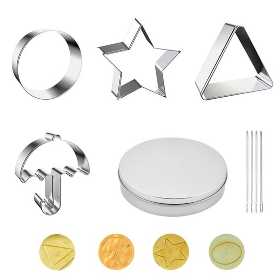 Squid Game Inspired Dalgona Kit Baking Food & Fermenting Cookie Cutters ...