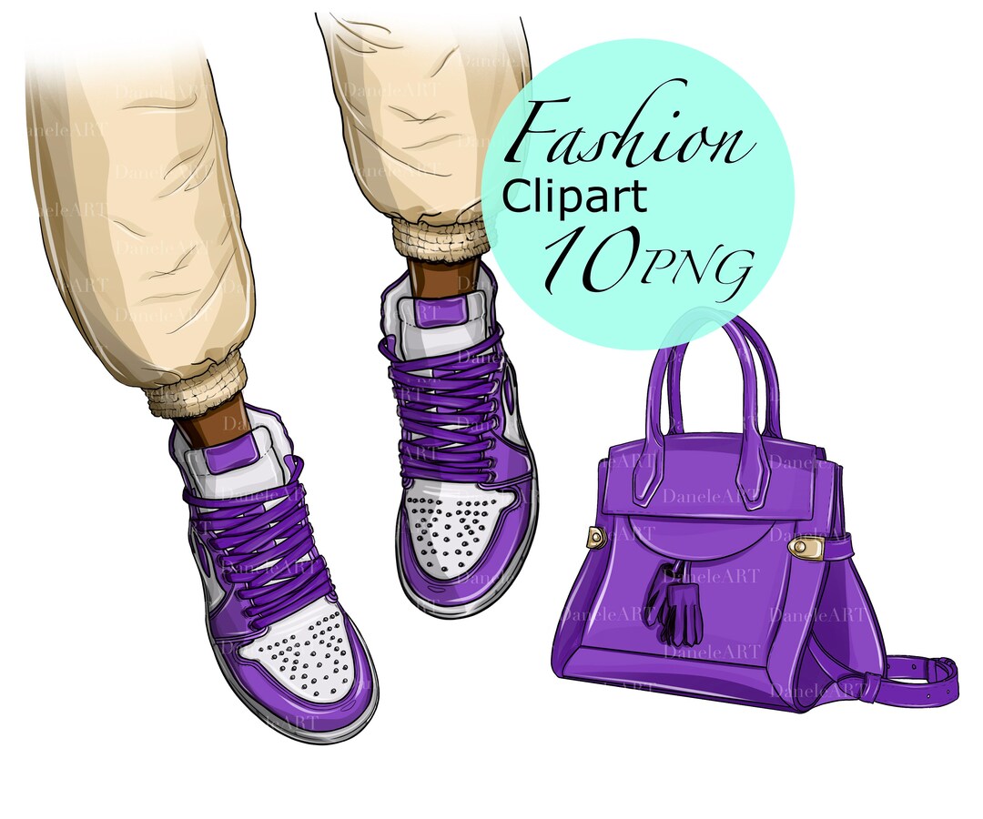 Fashion Clipart Set - Bag, Shoes, Backpack, Purse, Designer ...