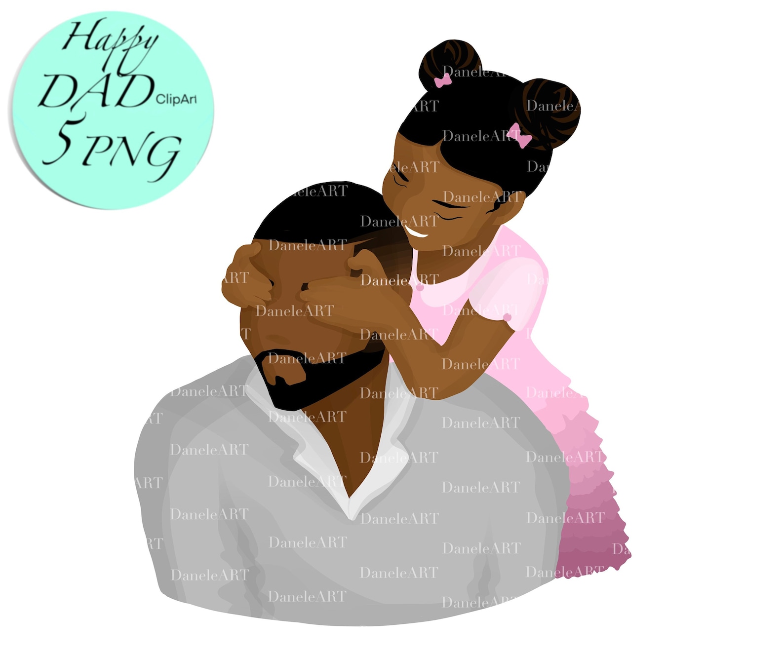 Afro Dad Clipart Man Clipart Afro Dad Father Clipart Baby - Etsy