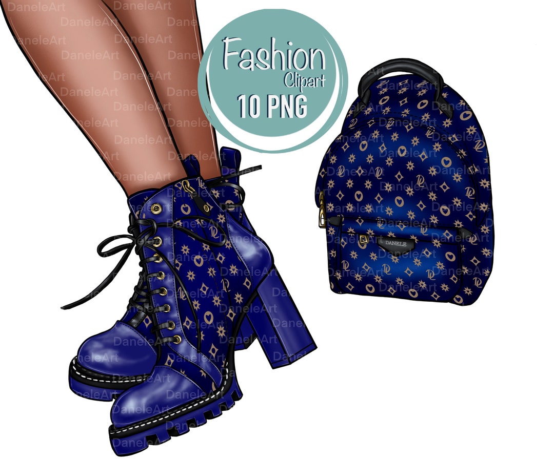 Fashion Clipart Set - Bag, Shoes, Backpack, Purse, Designer ...