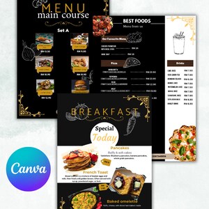 Restaurant Menu Template/foods/drinks/main Course Menu/breakfast/asian ...