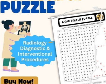 Printable Radiology Diagnostic & Interventional Procedures Word Search ...