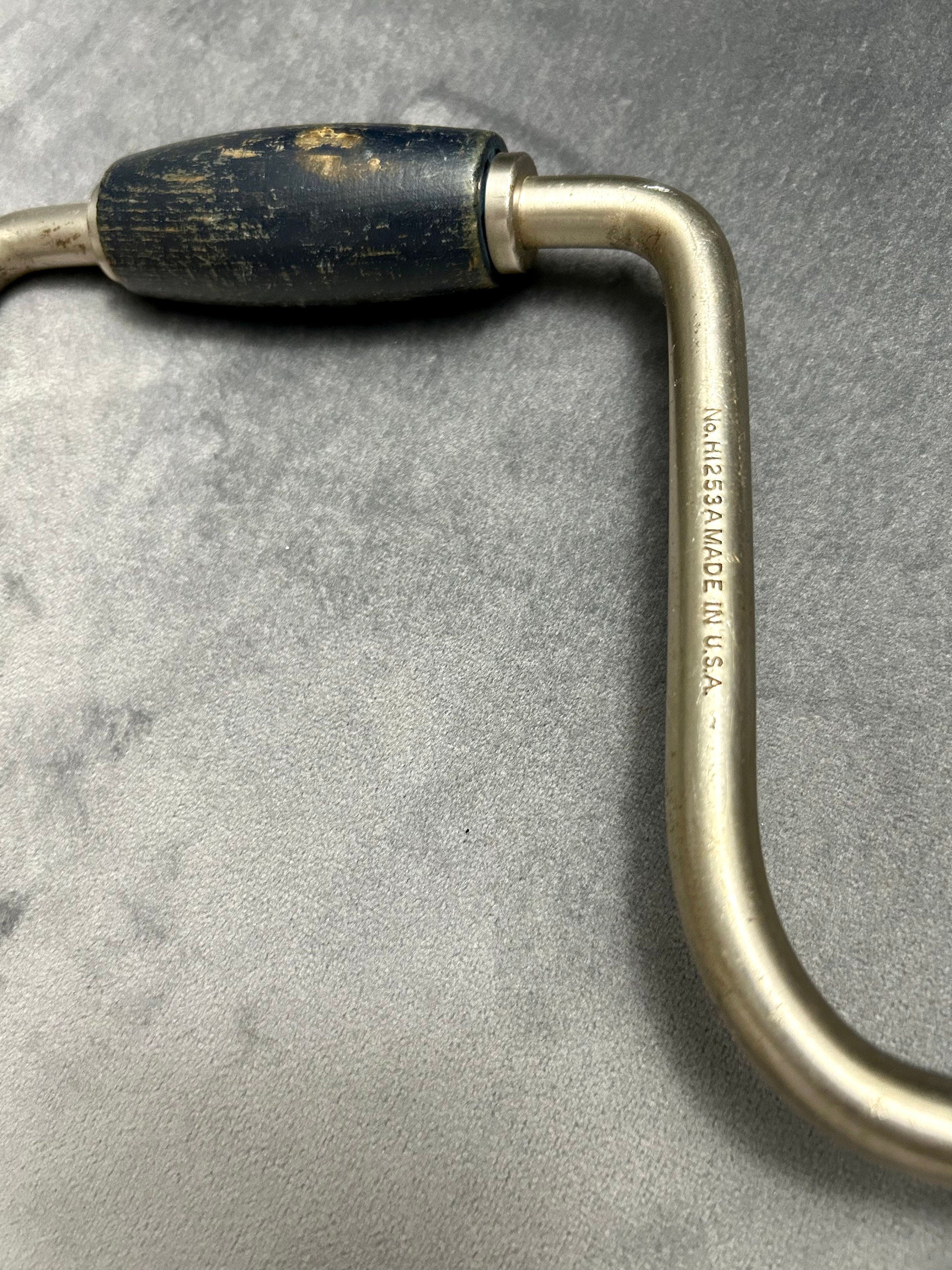 MADE in USA. Vintage STANLEY Handyman Hand Drill. 13" Long. No. H1253A ...
