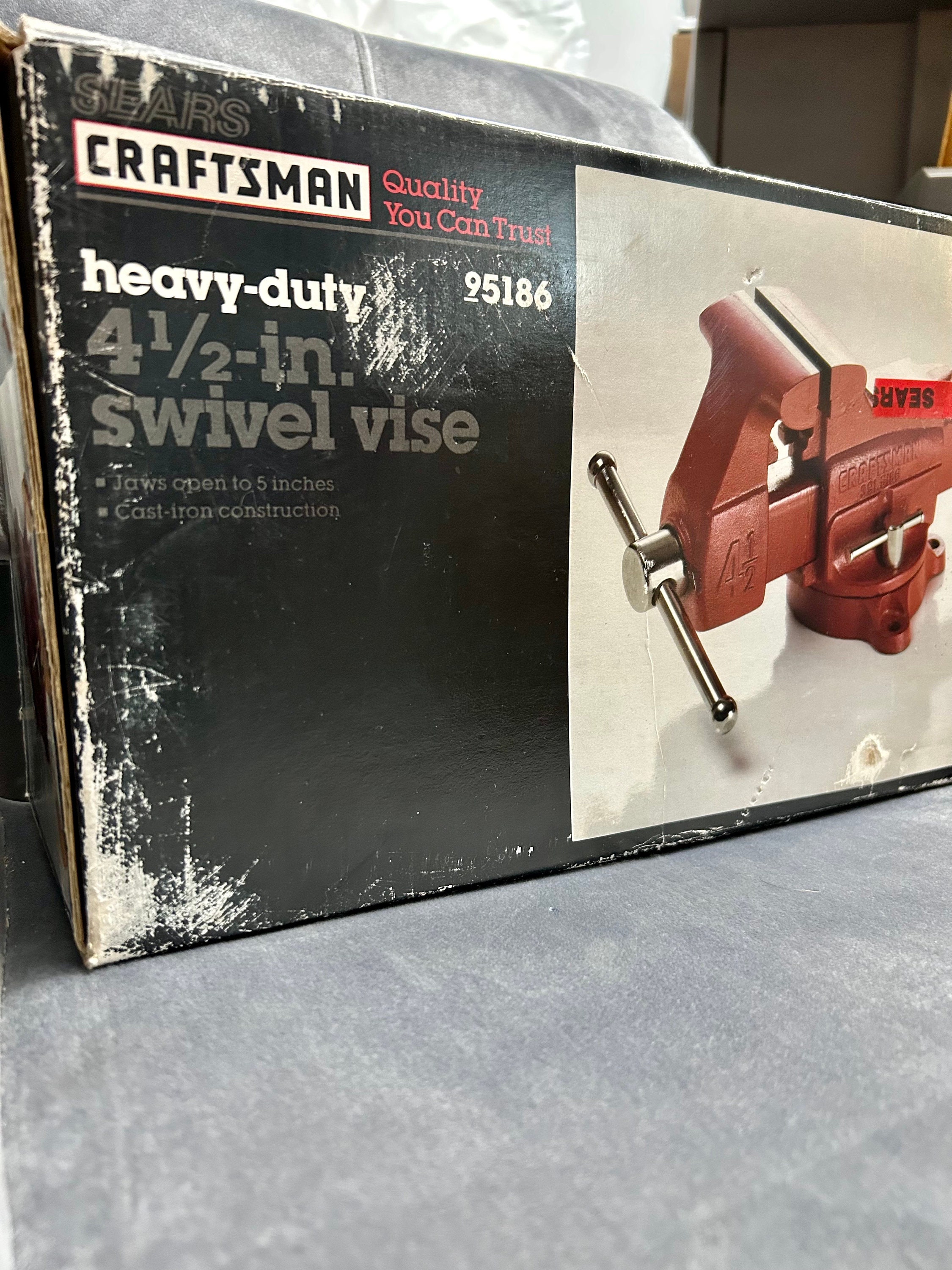 MADE in USA. Vintage CRAFTSMAN Heavy Duty 4 1/2" Swivel Vise in ...