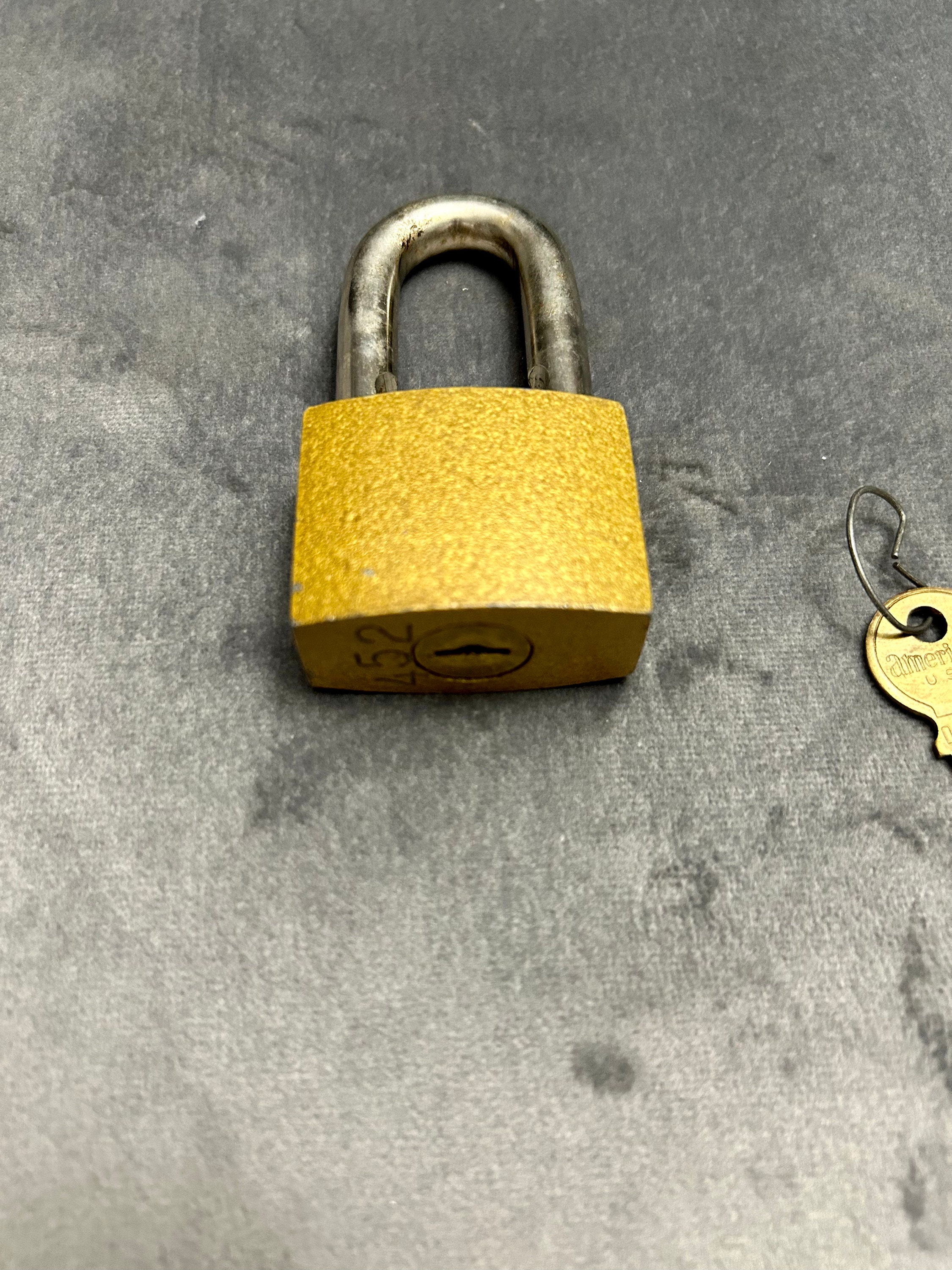 MADE in USA. Vintage Lock. AMERICAN. Series K C-40. #452. Original Key ...