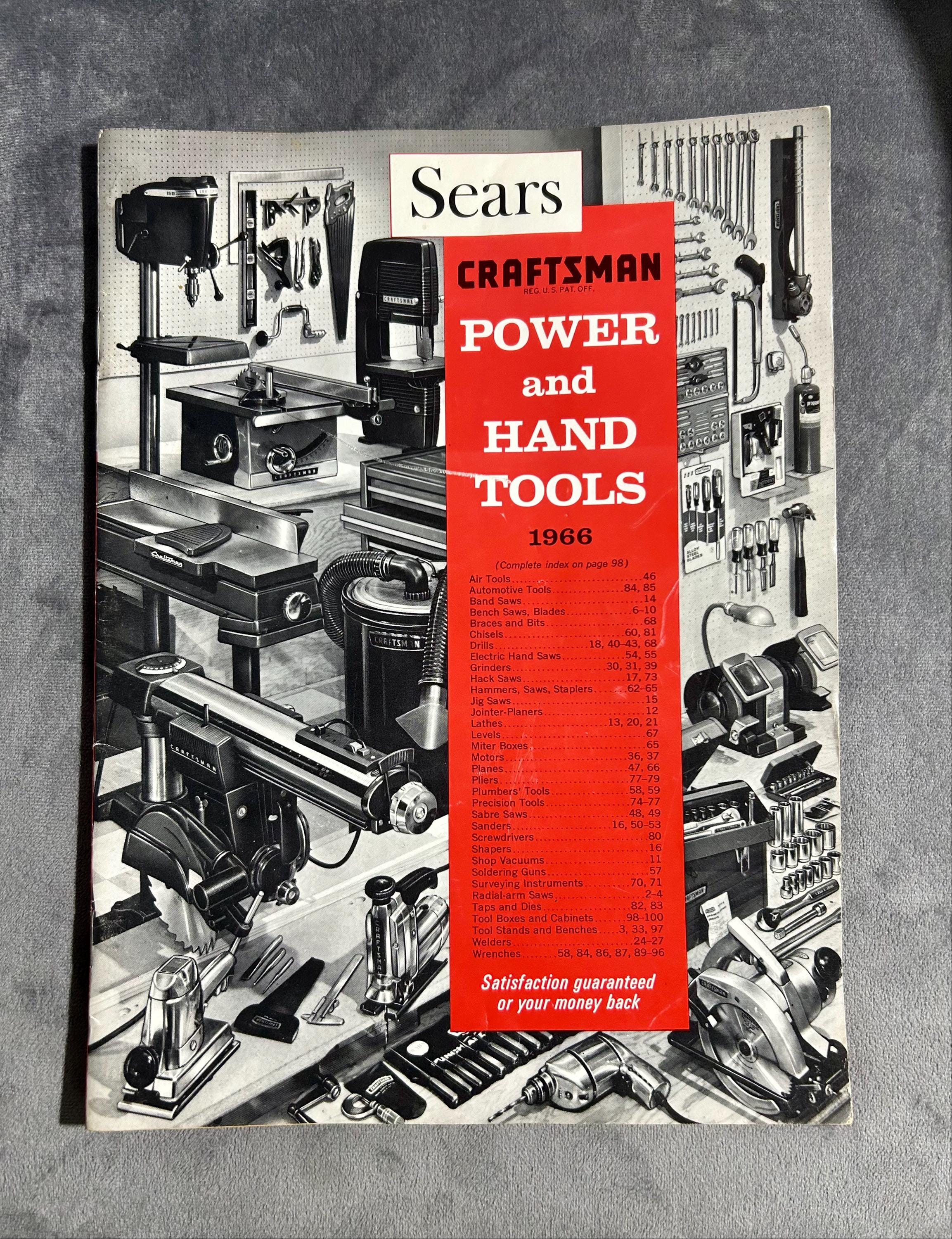 Book SEARS CRAFTSMAN. “power and Hand Tools”. Catalog From 1966 ...