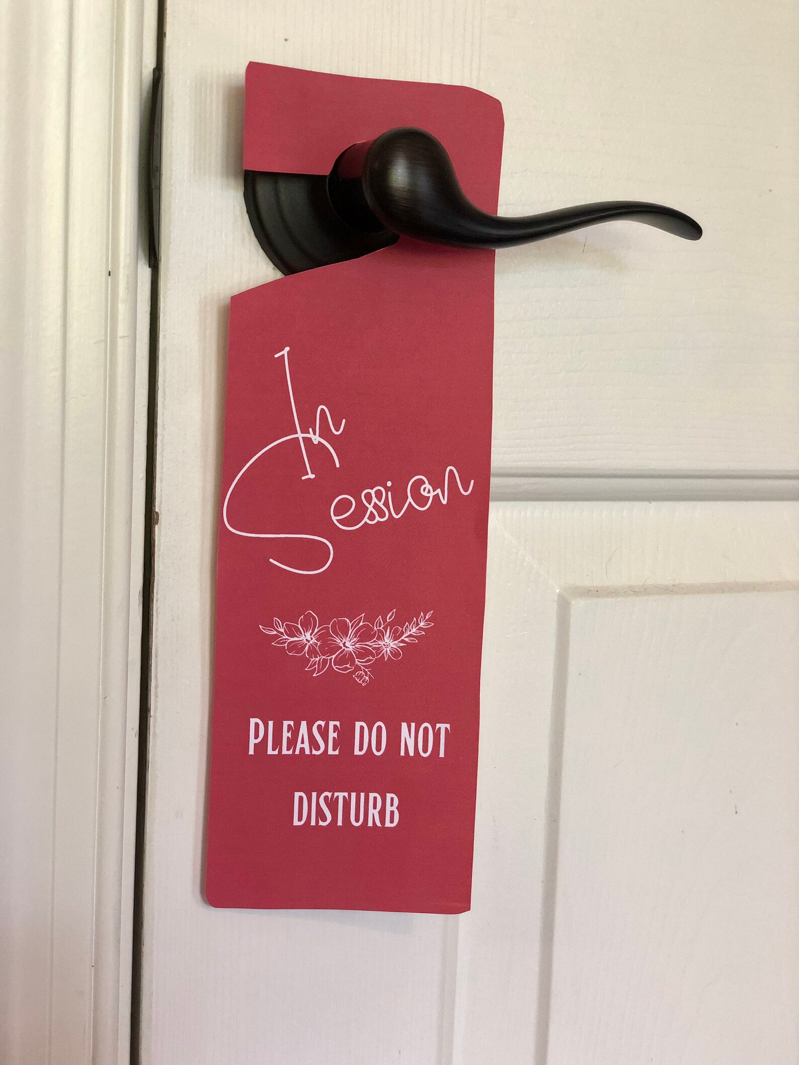 Printable in Session Sign for Therapist or Counselor, in Session Door ...