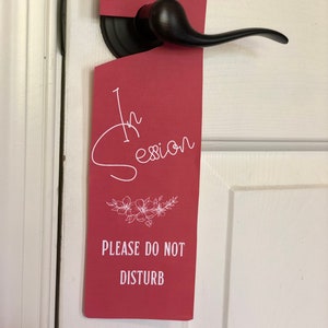 Printable in Session Sign for Therapist or Counselor, in Session Door ...