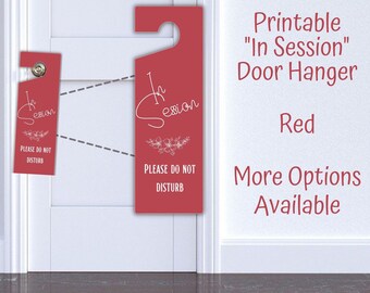 Printable in Session Sign for Therapist or Counselor, in Session Door ...