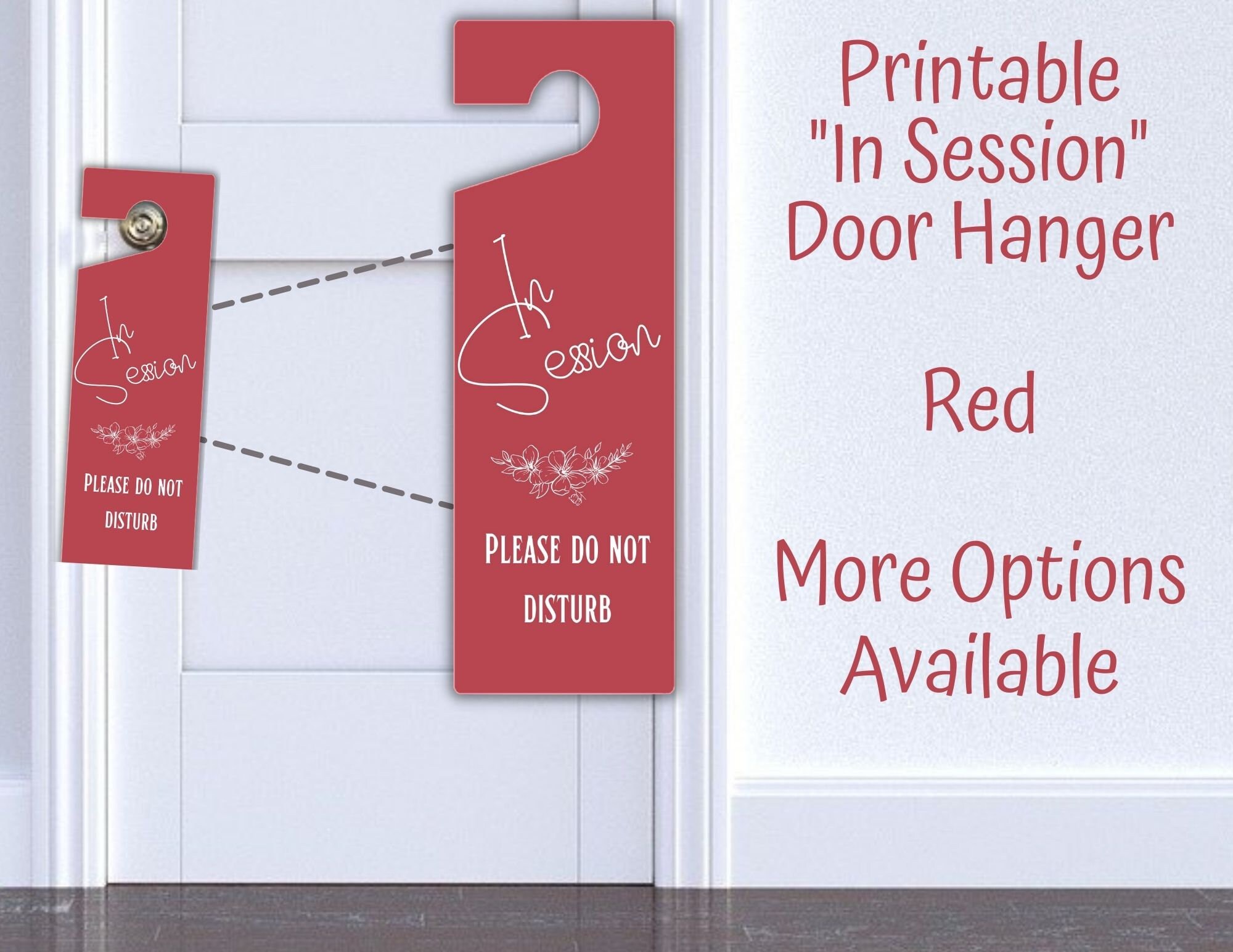 Printable in Session Sign for Therapist or Counselor, in Session Door ...