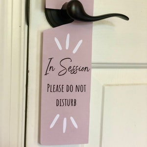 Printable in Session Sign for Therapist or Counselor, in Session Door ...