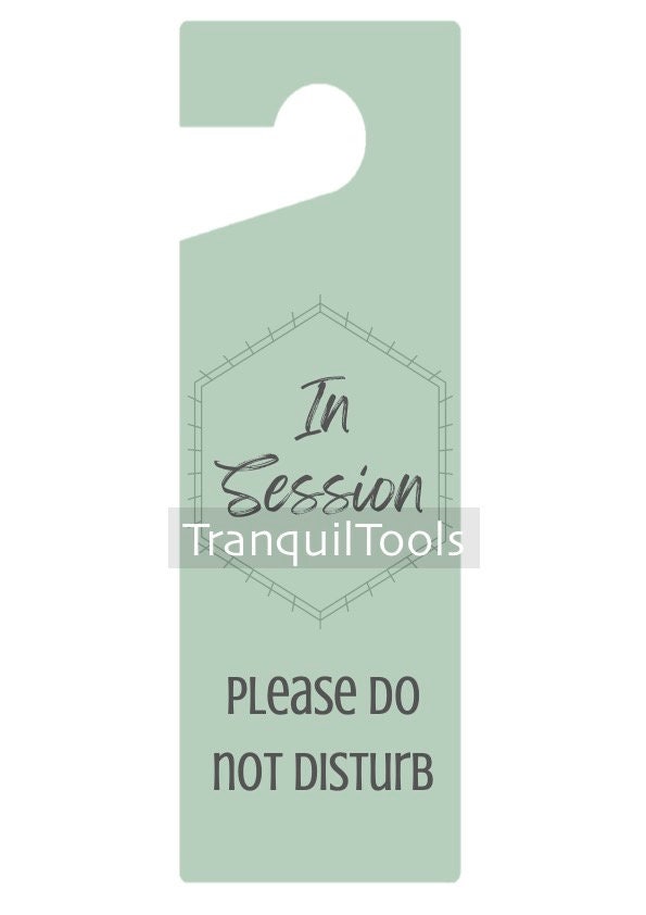 Printable in Session Sign for Therapist or Counselor, in Session Door ...