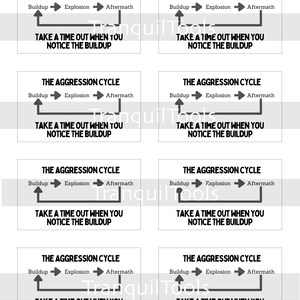 Printable Anger Management Coping Card for Adults, Wallet Sized Anger ...