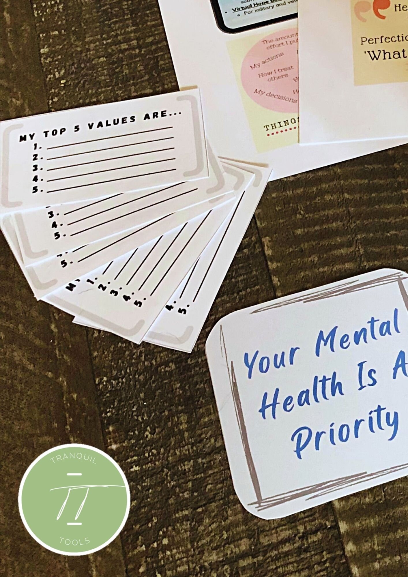 Printable Values Card PDF, Acceptance and Commitment Therapy Card, ACT ...