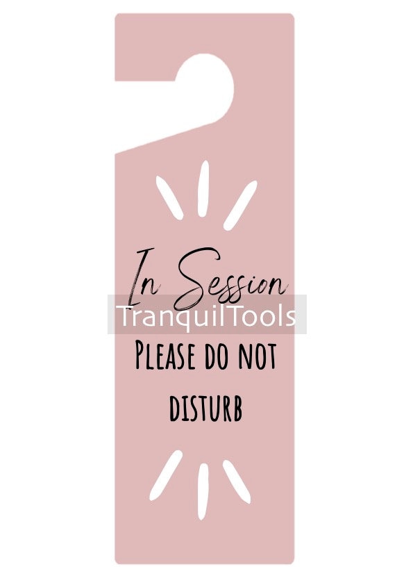 Printable in Session Sign for Therapist or Counselor, in Session Door ...