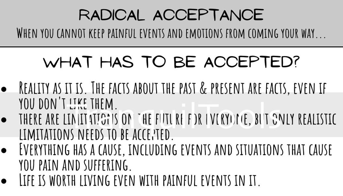 Printable Borderline Personality Disorder Coping Card, Set 2, DBT ...