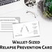 Printable Relapse Prevention Activity Card, Wallet Sized - Craving ...