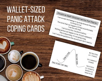 Printable Panic Attack Coping Card Wallet Sized Grounding - Etsy