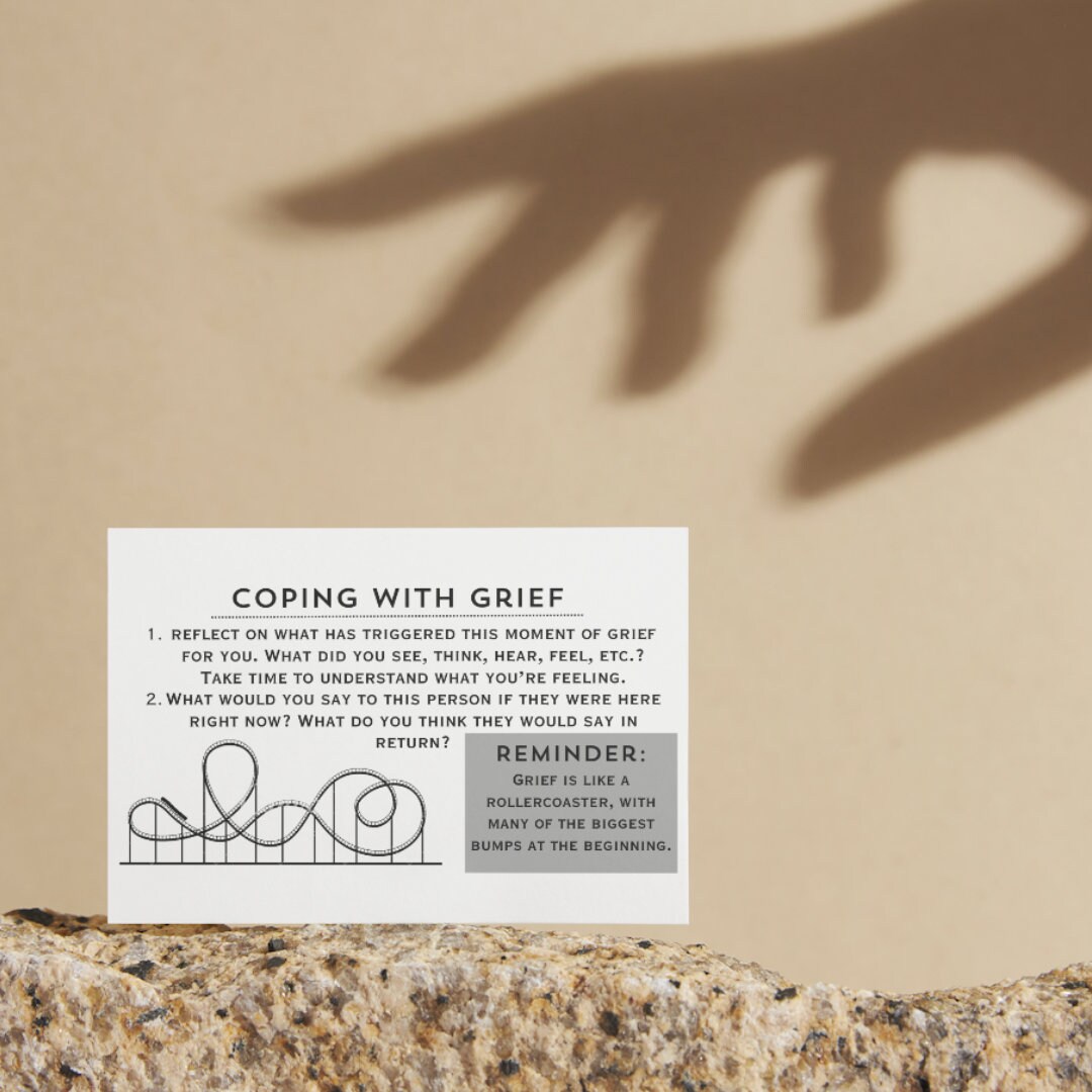 Printable Grief and Loss Coping Card, Grief Handout, Grief Coping ...