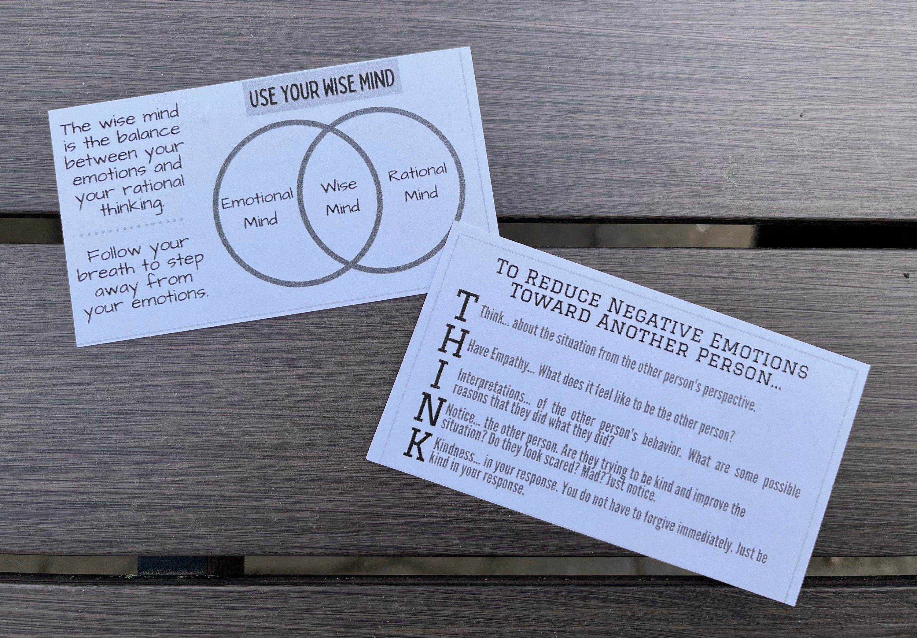 Printable Borderline Personality Disorder Coping Card, Set 1, Printable ...