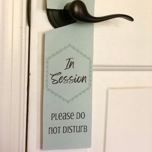 Printable in Session Sign for Therapist or Counselor, in Session Door ...