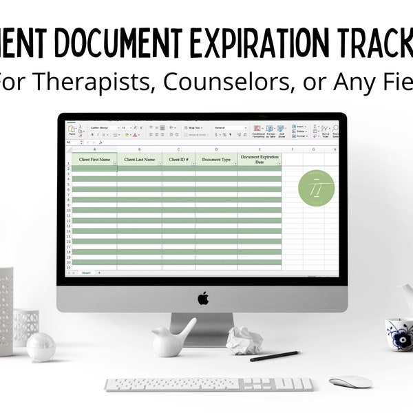 Therapist Client Tracker Excel - Etsy Singapore