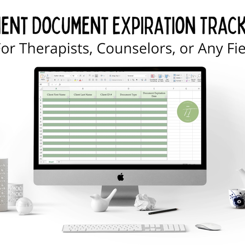 Therapist Client Tracker Excel - Etsy