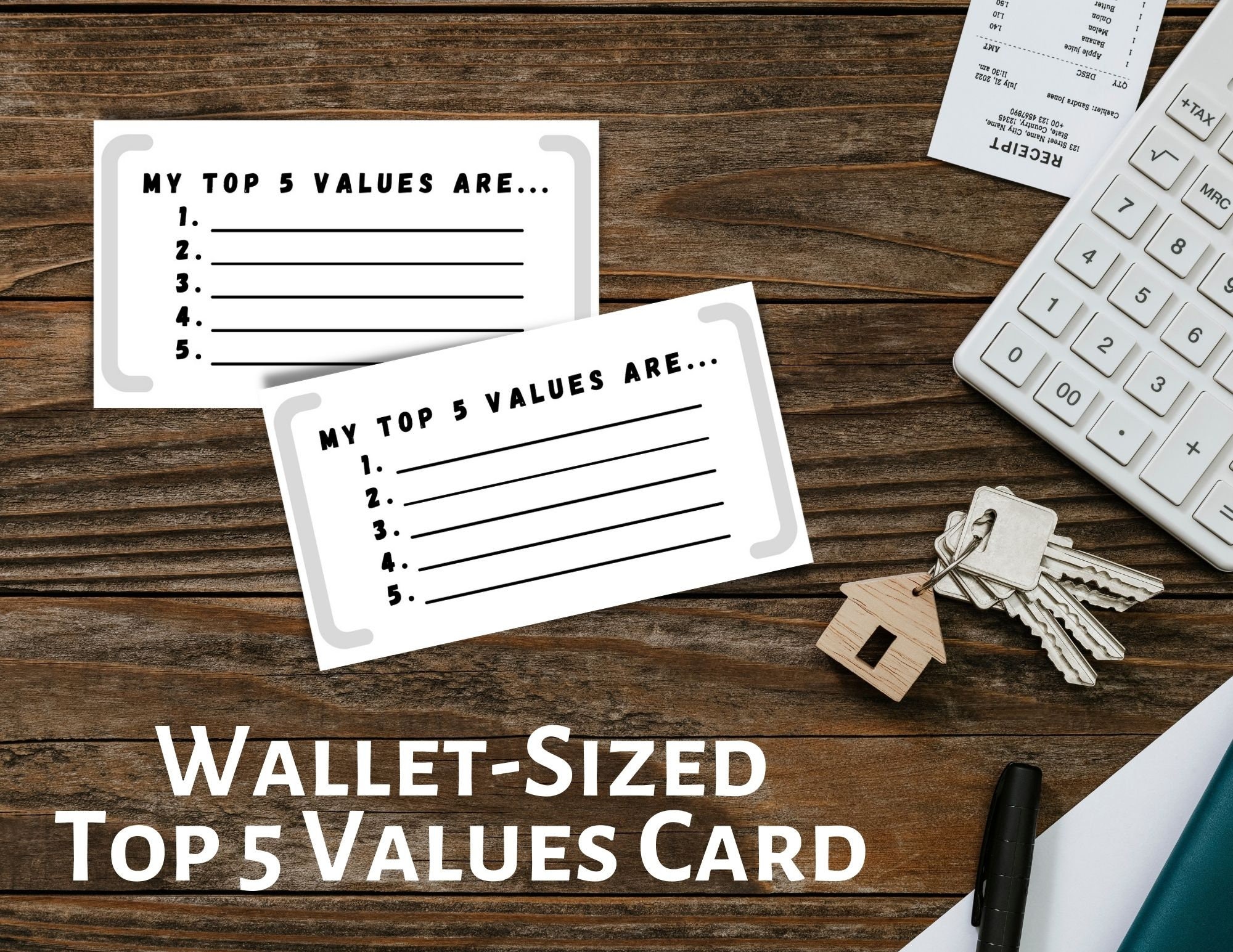 Printable Values Card PDF, Acceptance and Commitment Therapy Card, ACT ...