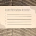 Printable Relapse Prevention Activity Card, Wallet Sized - Craving ...