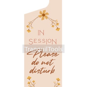 Printable in Session Sign for Therapist or Counselor, in Session Door ...