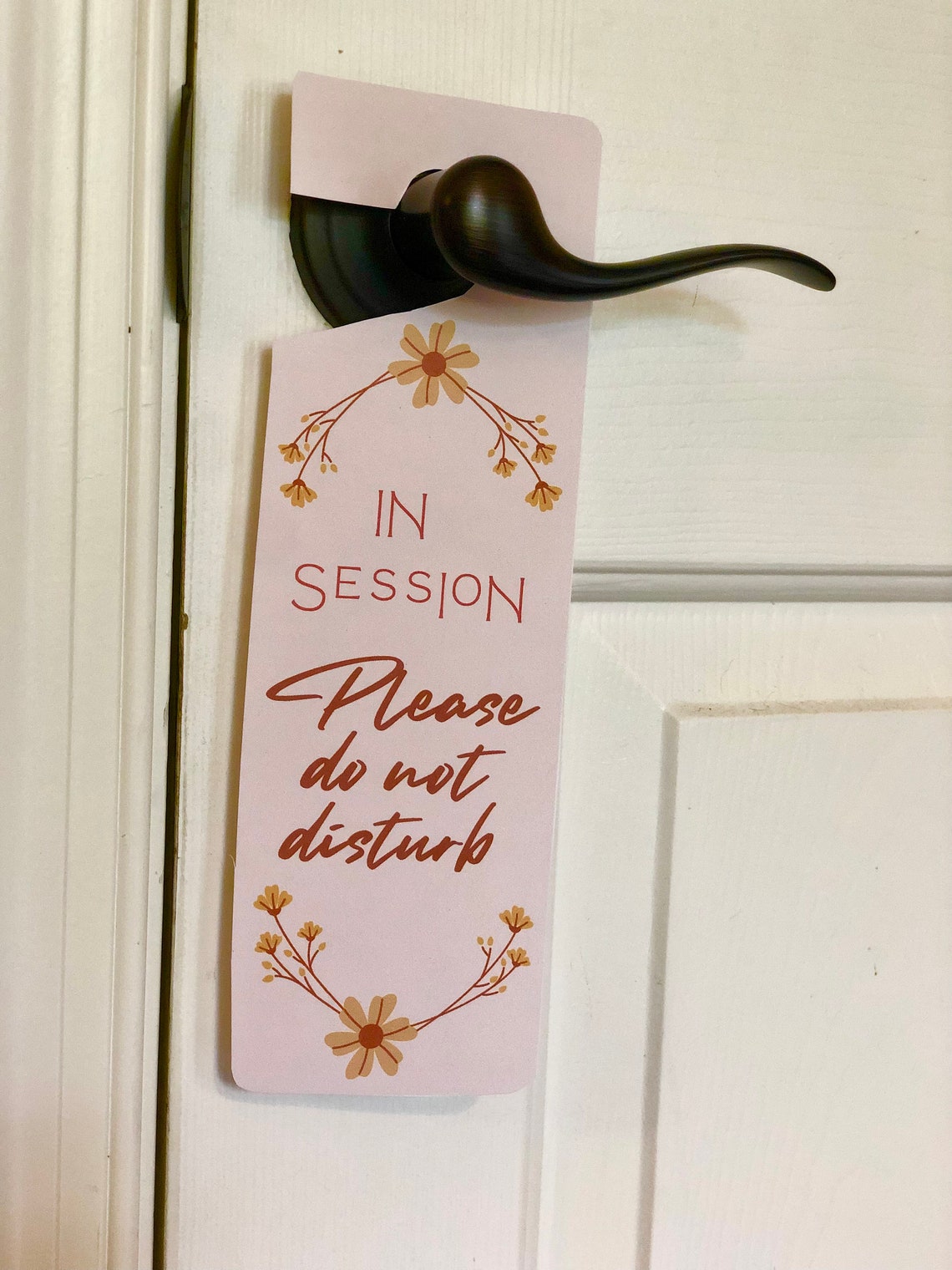 Printable in Session Sign for Therapist or Counselor, in Session Door ...