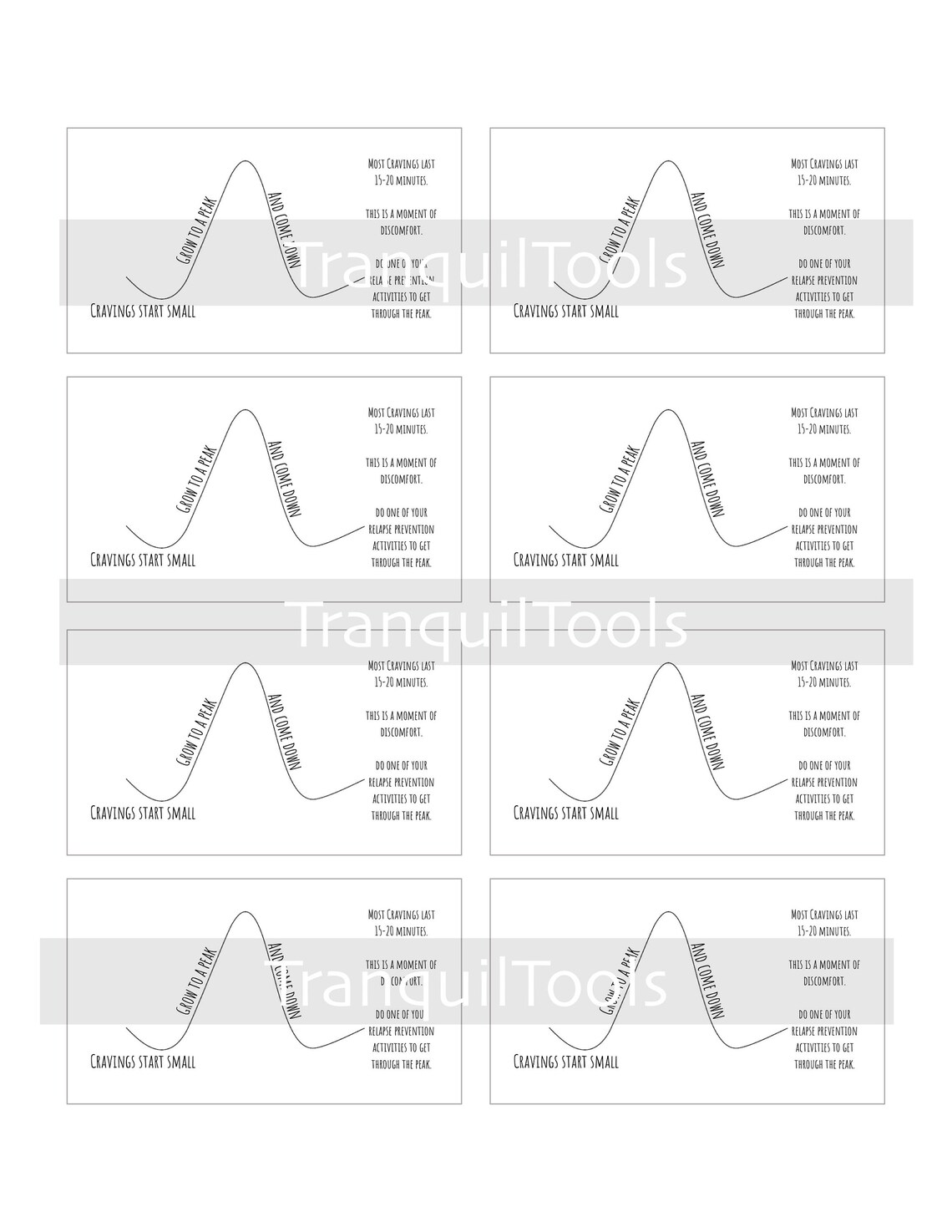 Relapse Prevention Activity Card, Sobriety Skills (wallet Sized, PDF ...