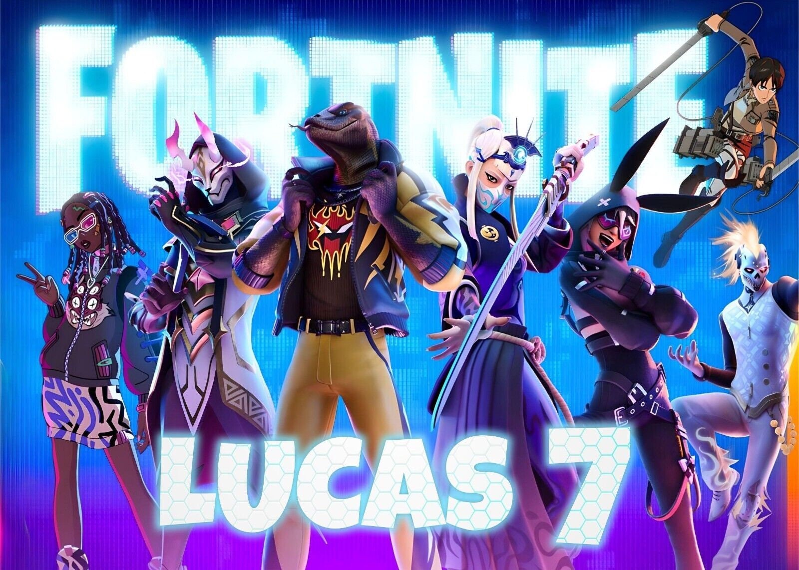 Gaming Cake Topper Season 2 Edible Icing Birthday Personalised - Etsy