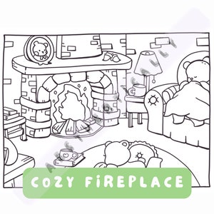 Cozy Coloring Book for Adult Cottage Core Pages Fall Coloring Autumn ...