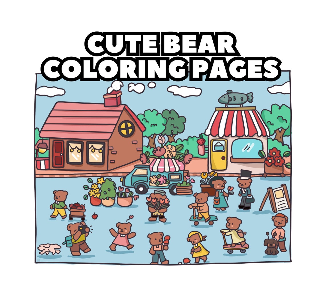 Coloring Book for Adult Cozy Coloring Pages for Stress Relief - Etsy