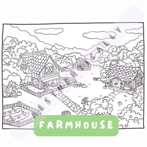 Cozy Coloring Book for Adult Cottage Core Pages Fall Coloring Autumn ...