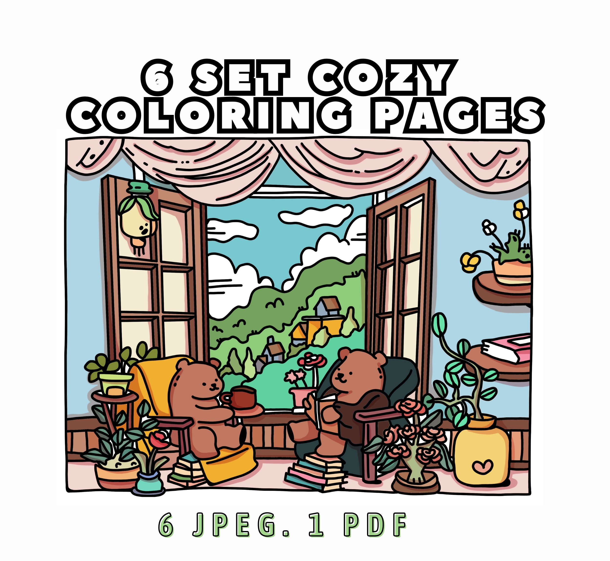 Coloring Pages for Mental Health Well-being Managing Stress Anxiety ...