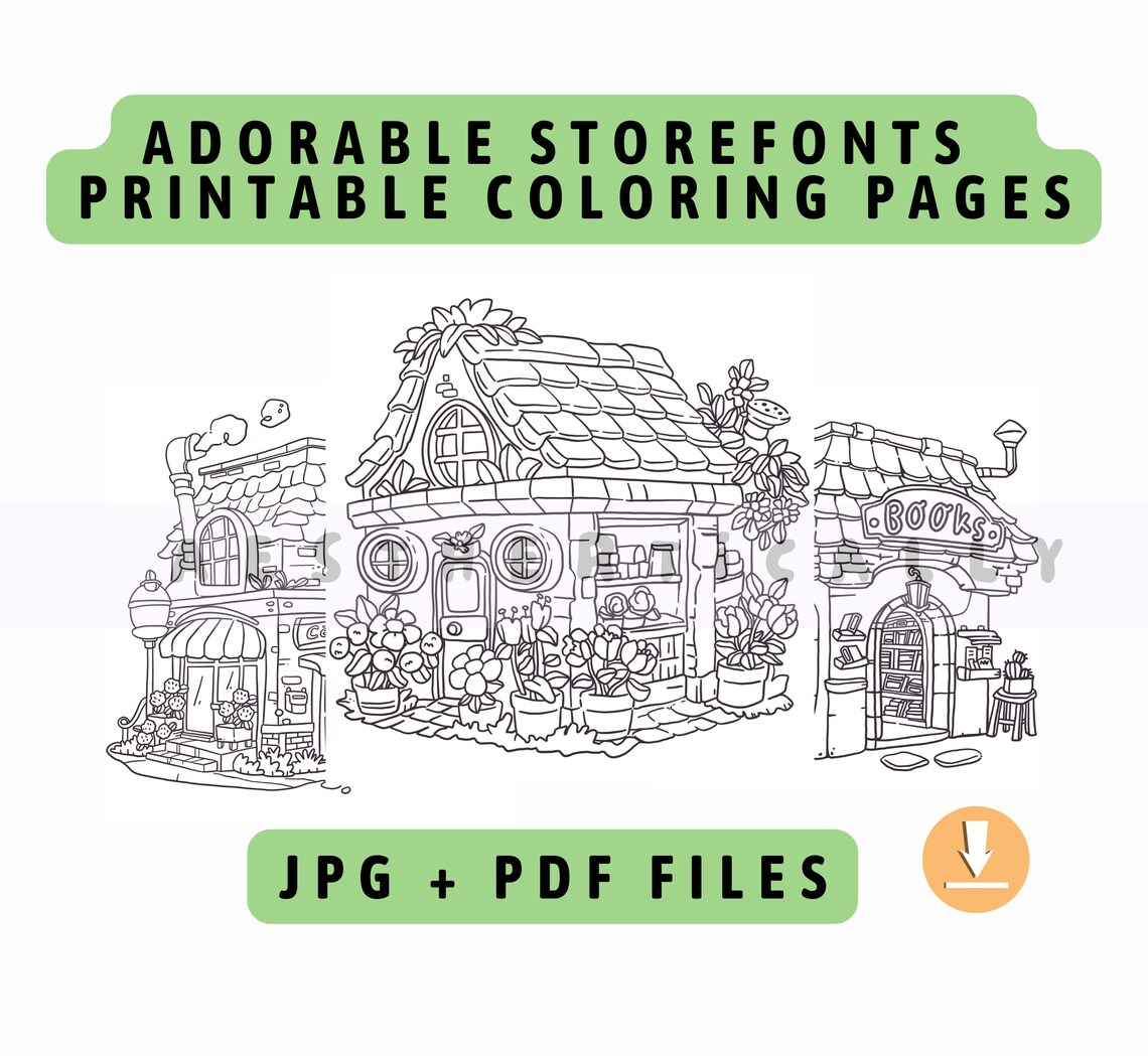 Cozy Building Coloring Pages for Adult Coloring for Relief Stress ...