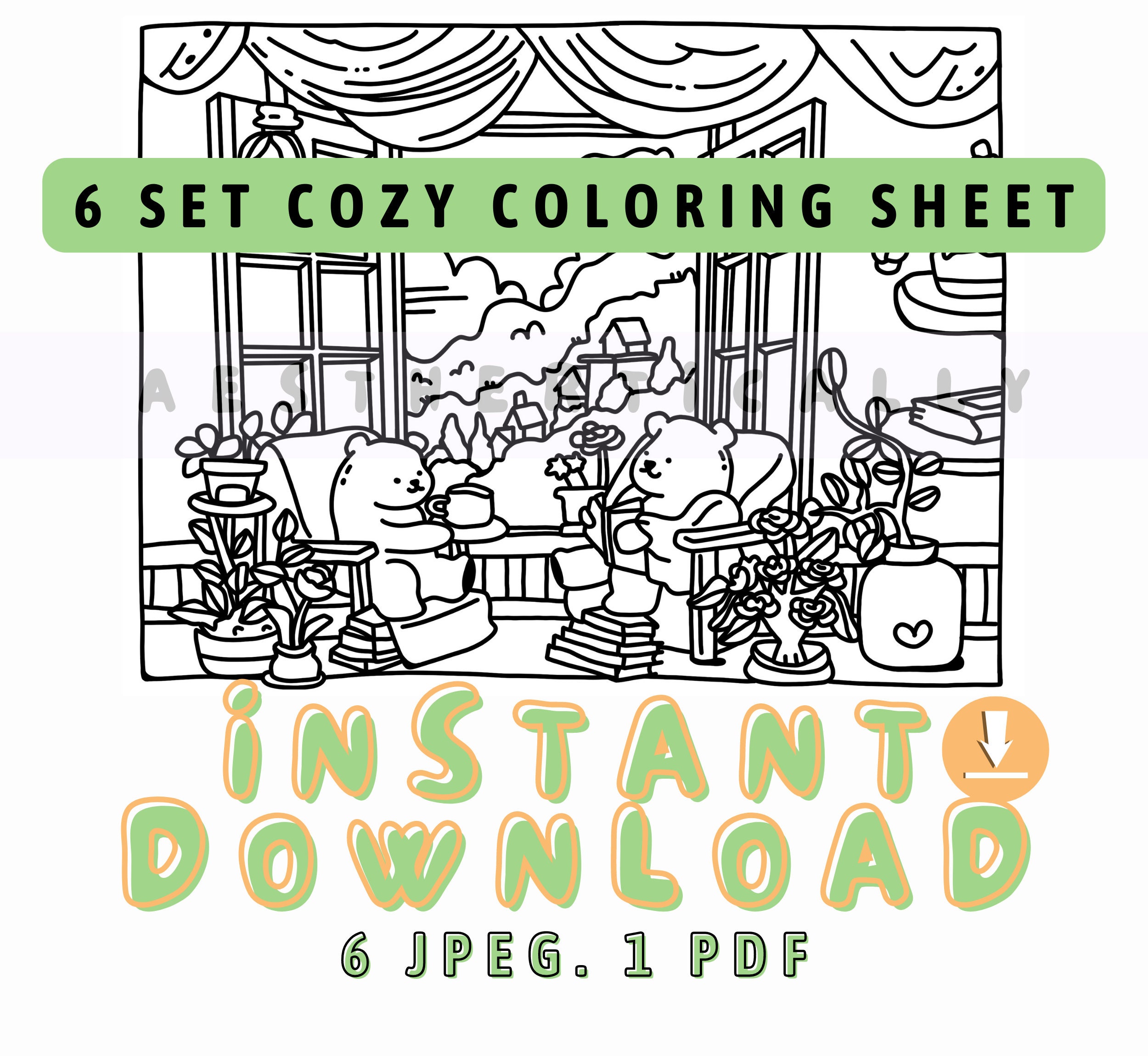 Coloring Pages for Mental Health Well-being Managing Stress Anxiety ...