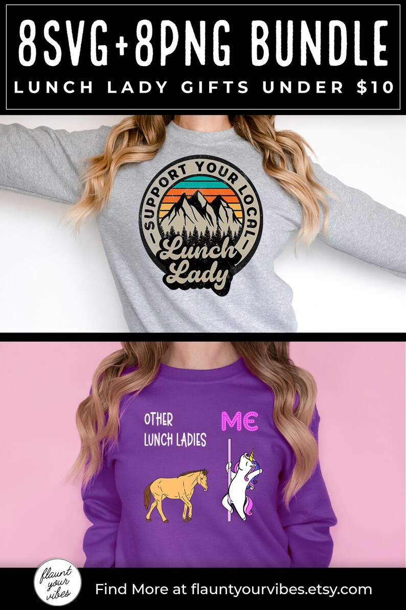 Lunch Lady SVG, Lunch Lady PNG, PNG for Sublimation 16 Designs Tshirt ...