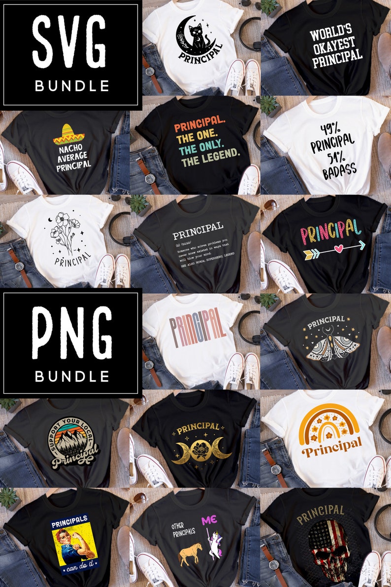 Principal SVG Principal PNG for Sublimation 16 Designs Tshirt - Etsy