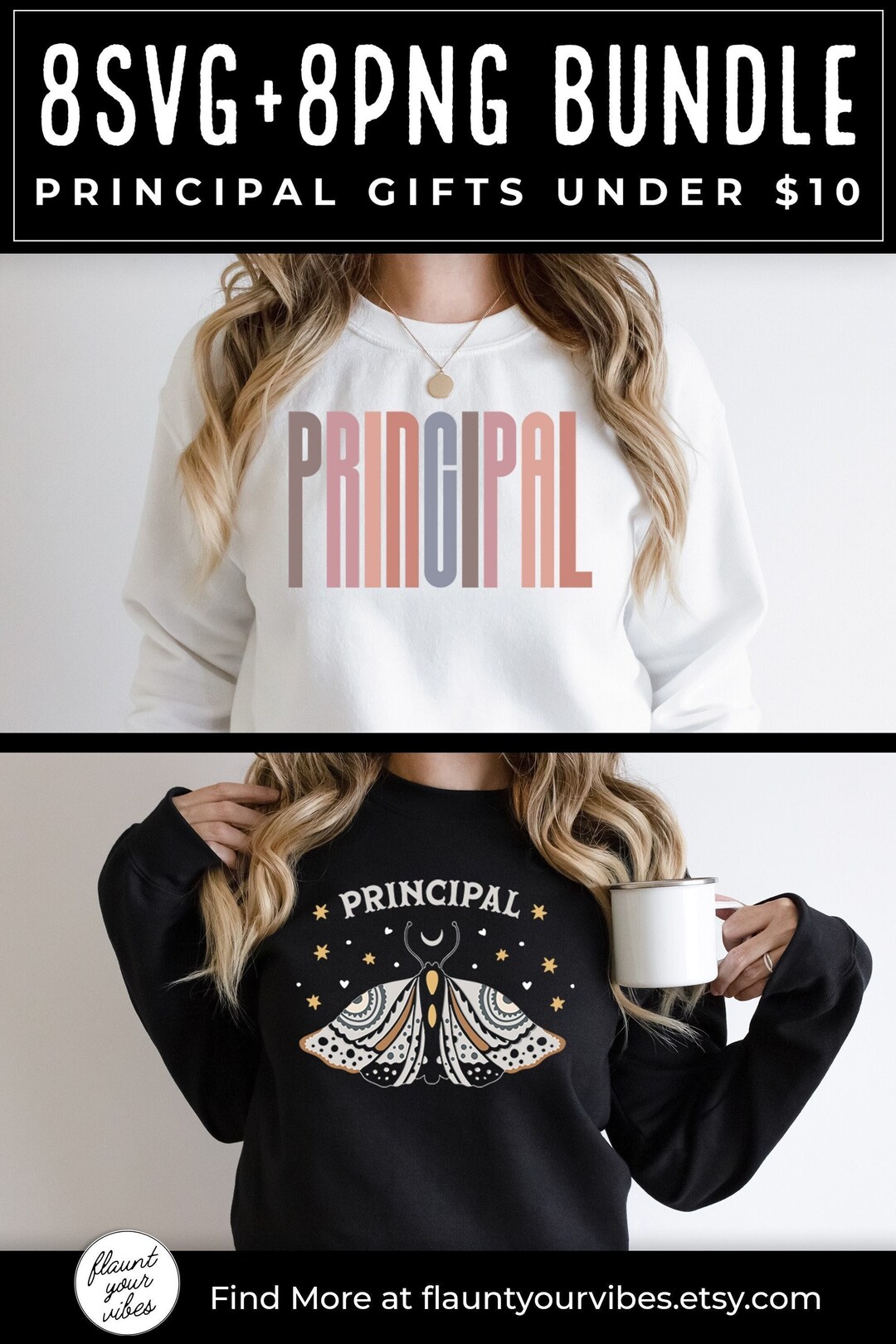 Principal SVG, Principal PNG for Sublimation 16 Designs Tshirt Bundle ...