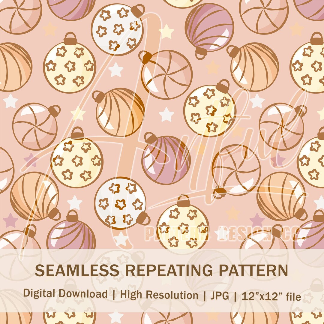 Boho Printable Digital Paper | Christmas Background | Seamless Patterns ...