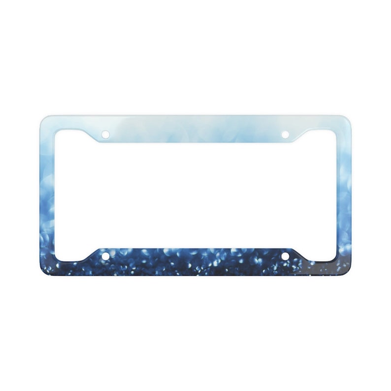 Blue Ombre Glitter License Plate Frame,car Accessories for Women, Cute ...