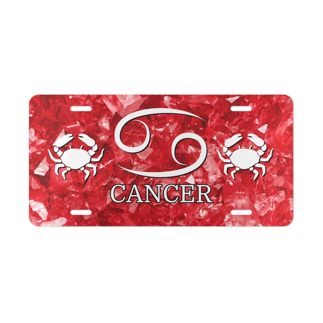 Cancer Vanity Plate, Zodiac Vanity Plate, Cancer, Gifts for Her, Gifts ...