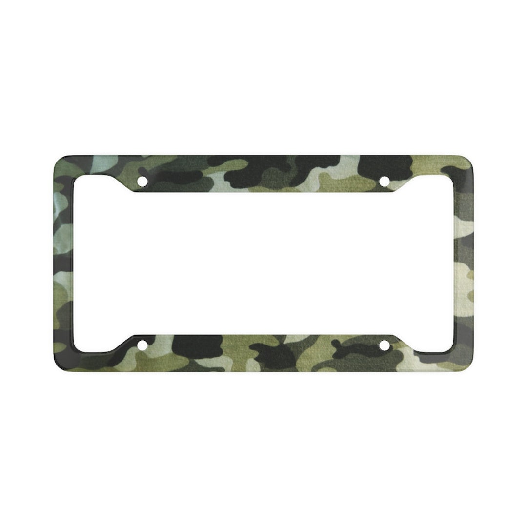 Camouflage License Plate Frame - Etsy