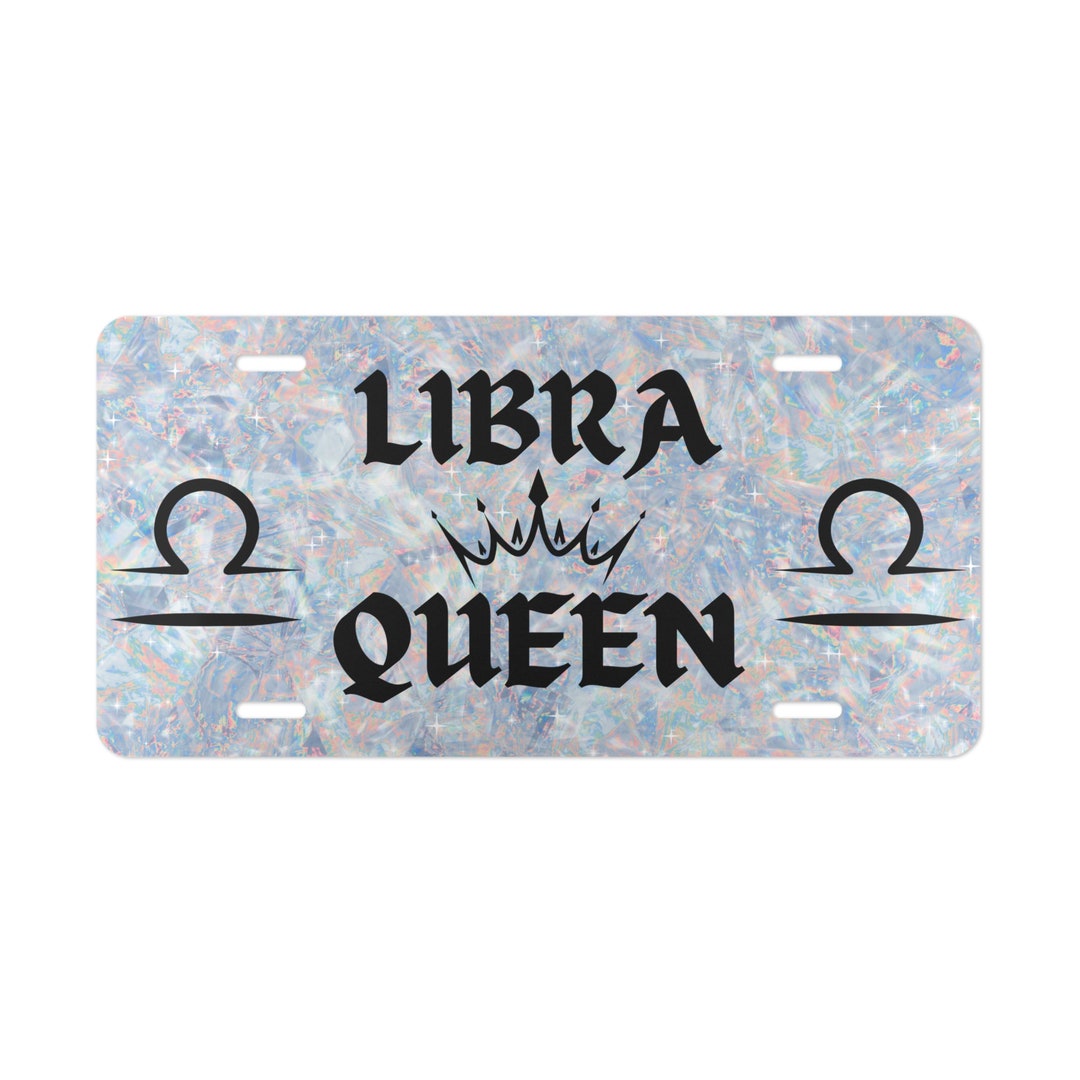 Libra Vanity Plate, Zodiac Vanity Plate, Libra, Gifts for Her, Libra ...